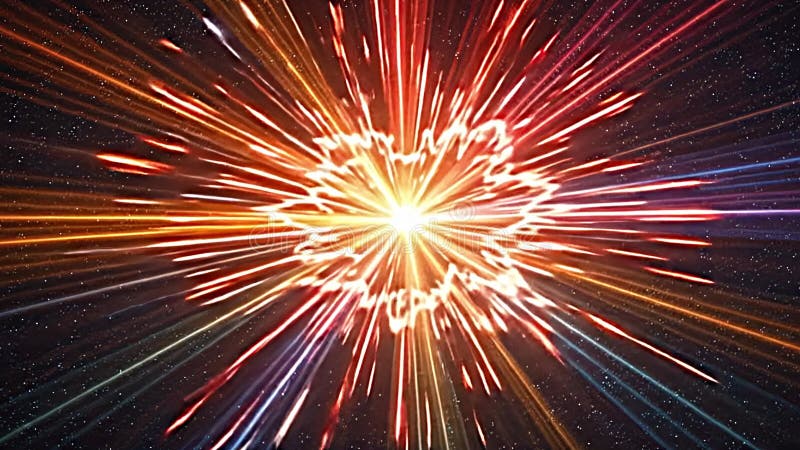 The Starburst Colorful Burst Pattern Pulses Dynamically, Generative AI ...