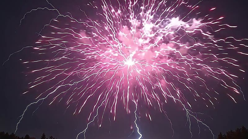 A Starburst Electric Flash Explodes with Radiant Pink and Generative AI ...