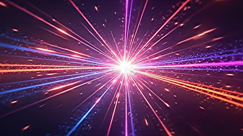 Starburst Elements Form Abstract Light Backgrounds, Blending Generative AI Stock Footage - Video ...