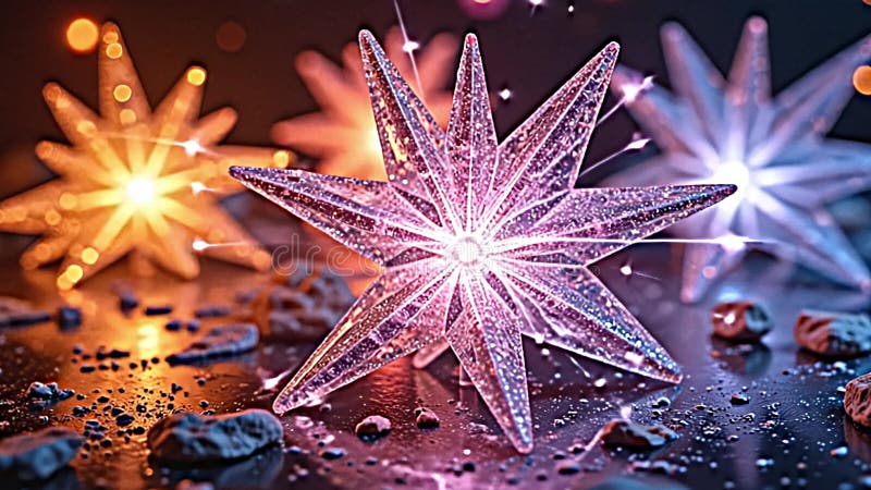 Starburst Elements Shimmer with Vibrant Glow, Emitting Generative AI ...