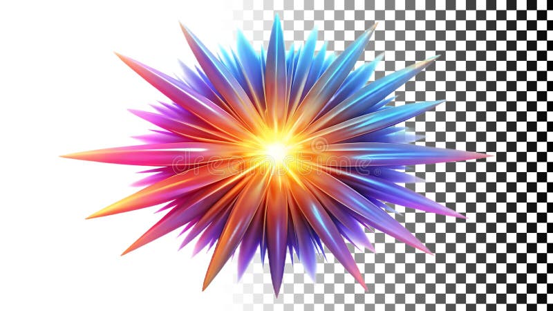 Starburst Explosion Effect, Dynamic Light, Vibrant and Energetic Png ...