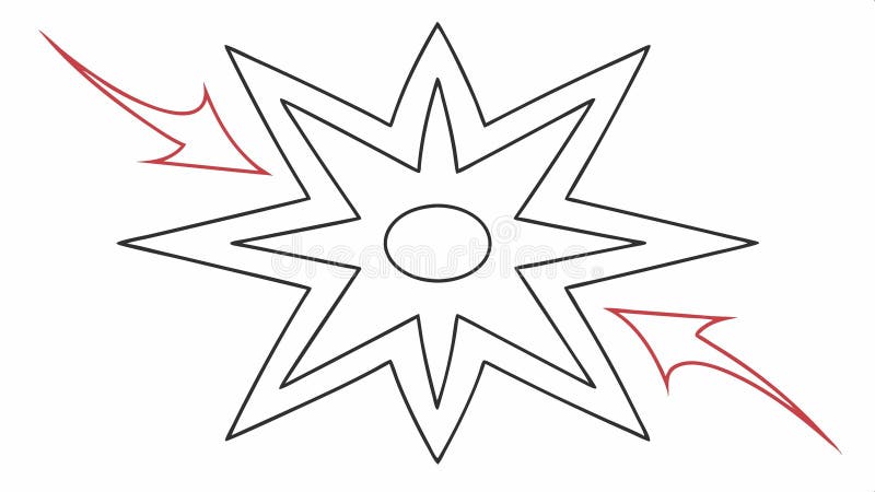 Starburst or Explosion Symbol, Representing Impact or Excitement Vector ...