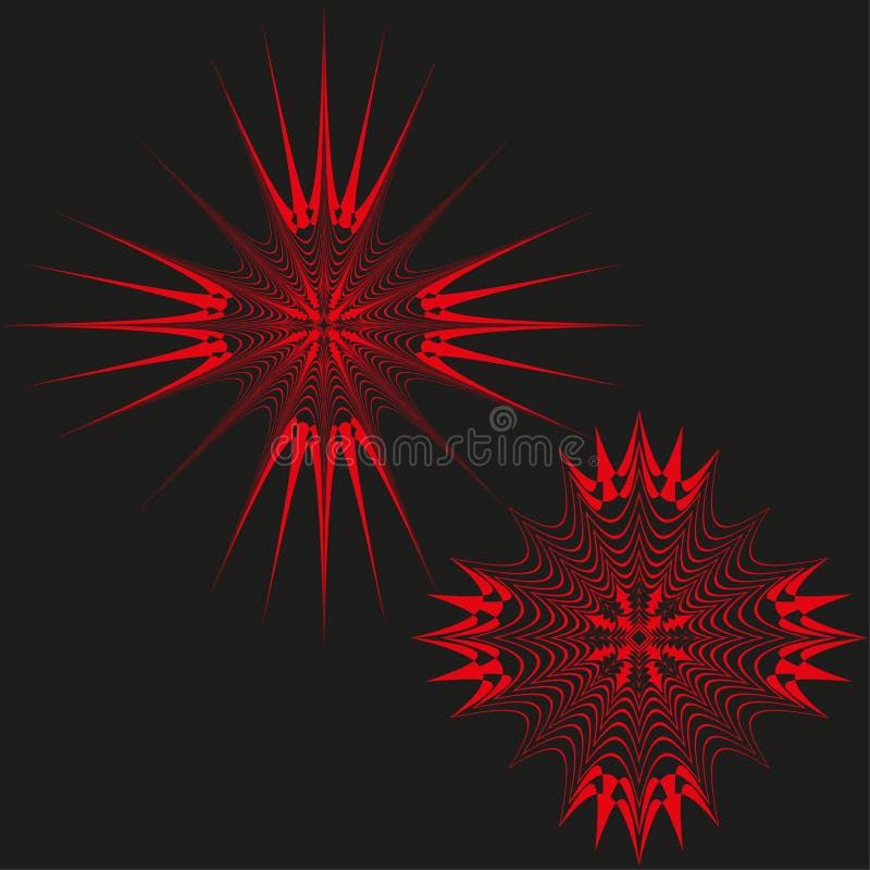 Starburst Firework Symbol. Red Abstract Explosion. Bright Motion ...