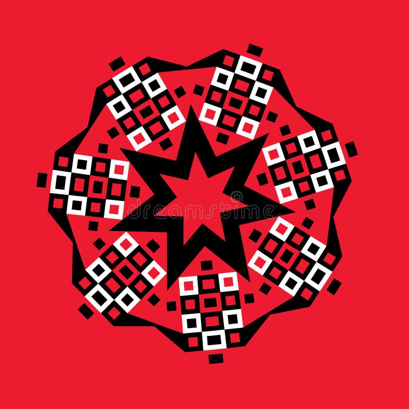 Starburst Geometric Design stock vector. Illustration of medallion ...