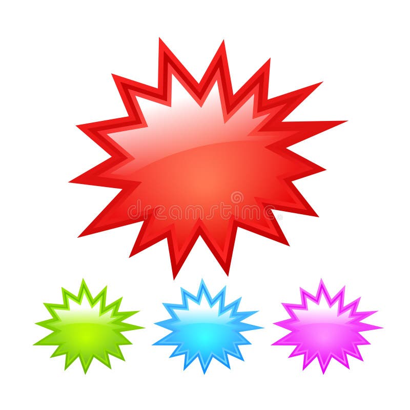 Starburst icon stock vector. Illustration of boom, blot - 39761719