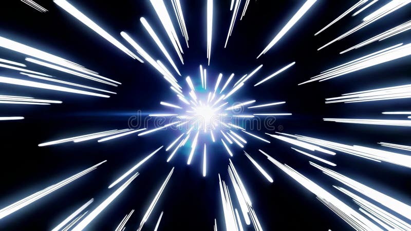 Starburst Light Effect on Dark Background, Dynamic Energy Burst ...