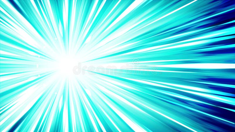 Starburst Rays in Space. Cartoon Beam Loop Animation. Future Technology ...
