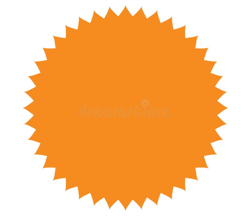 Starburst, Sunburst Price Tag, Price Flash Shape with Empty Space Stock ...