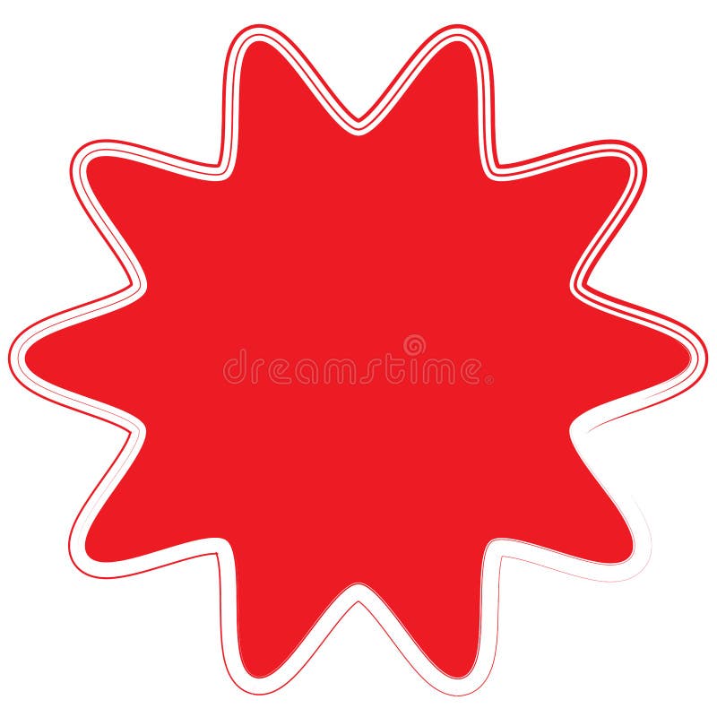 Starburst, Sunburst Star Shape Vector Element Stock Vector ...