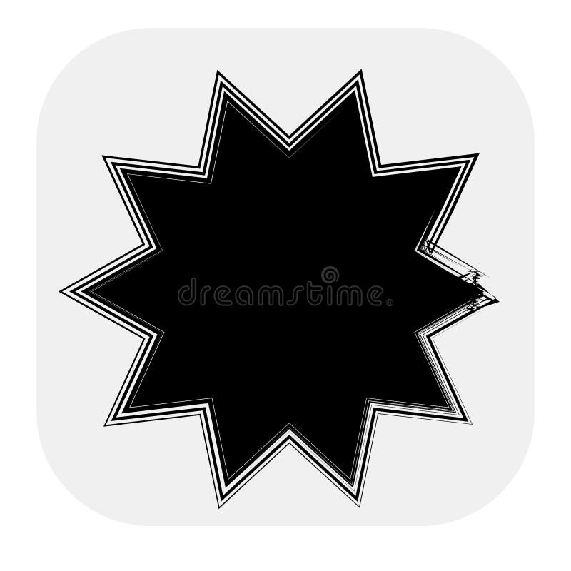 Starburst, Sunburst Star Shape Vector Element Stock Vector ...