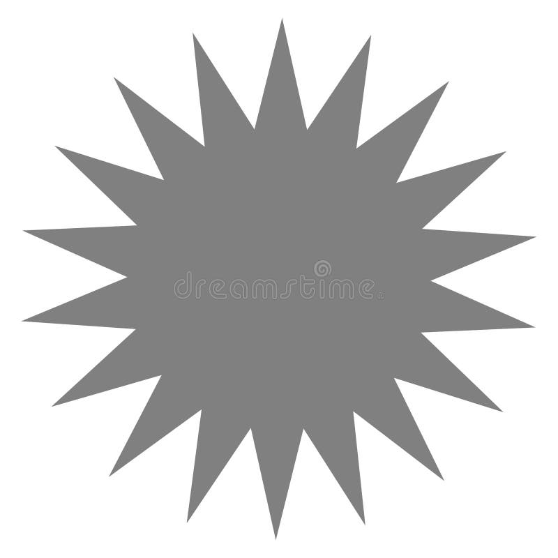 Starburst, Sunburst Star Shape Vector Element Stock Vector ...