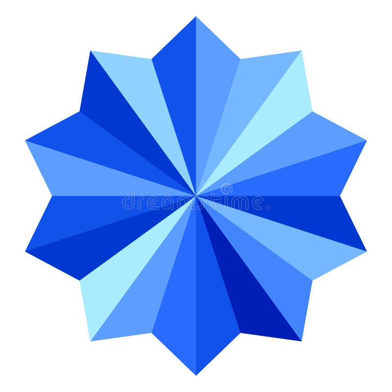 Starburst, Sunburst Star Shape Vector Element Stock Vector ...