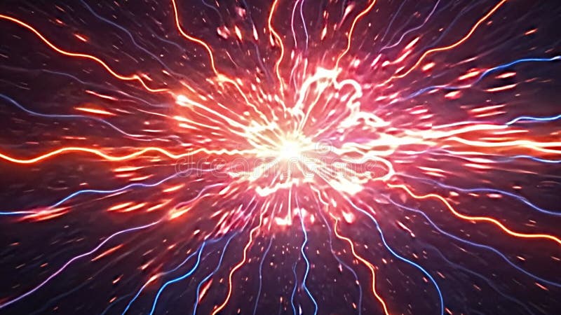 A Starburst Triggers a Bold Visual Explosion, Radiating Generative AI Stock Footage - Video of ...
