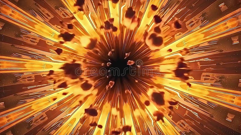 Starburst Vintage Rays Layout with a Central Vortex, Pulling Generative ...