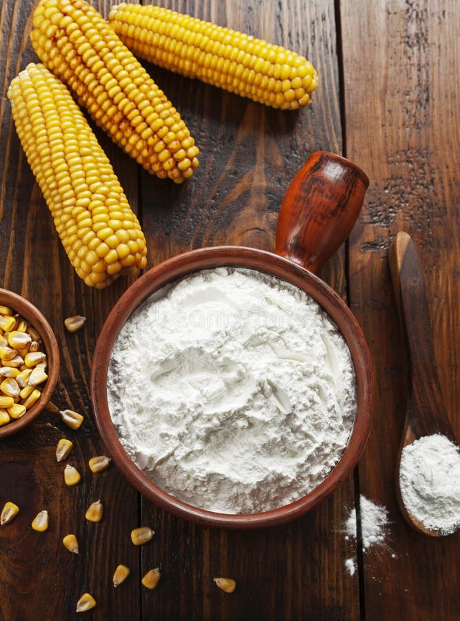 Starch and corn cob stock photo. Image of maize, grain - 128397726