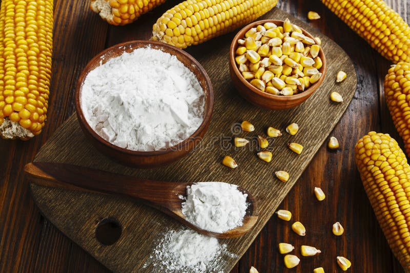 Starch and corn cob stock photo. Image of starch, wooden - 115646110