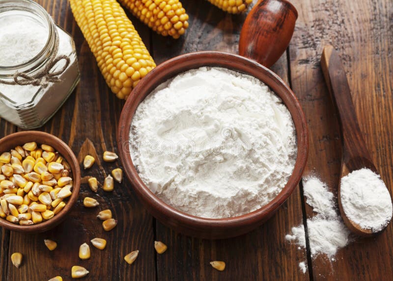 Starch and corn cob stock photo. Image of starch, wooden - 115646110