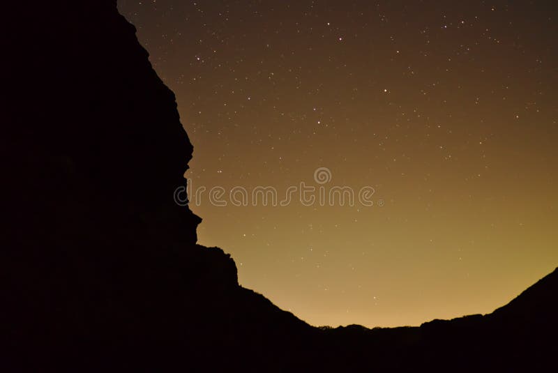 Stardust on Dark Orange Sky Stock Image - Image of astrology, science ...