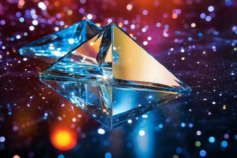 Stardust Mirror Shard Fantasy Sky Night Gazing Stock Illustration ...