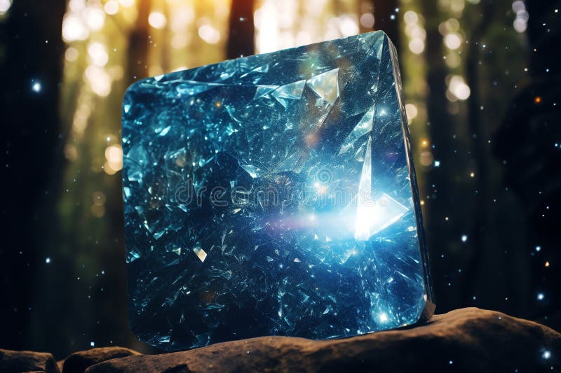 Stardust Mirror Shard Fantasy Sky Night Gazing Stock Illustration ...