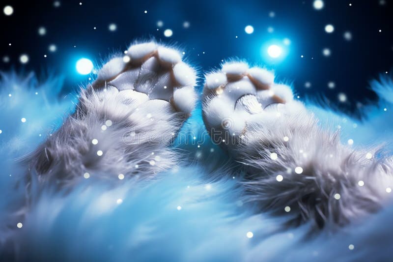 Stardust Rabbit Foot Fantasy Sky Night Gazing Stock Illustration ...