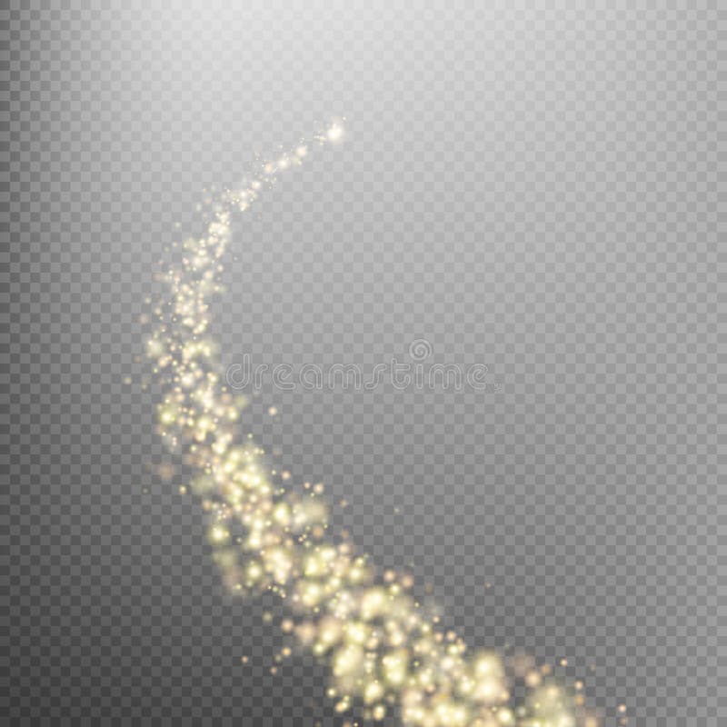 Stardust trail. EPS 10 stock vector. Illustration of gold - 82132662