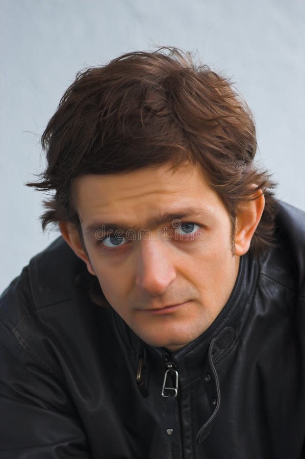 Stare stock image. Image of regard, hair, male, portrait - 8656387