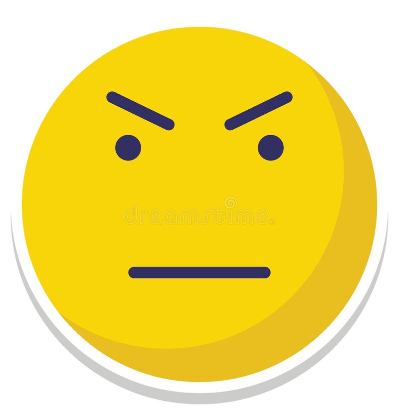 Stare Emoticon, Emoticons Vector Isolated Icon Which Can Easily Modify ...