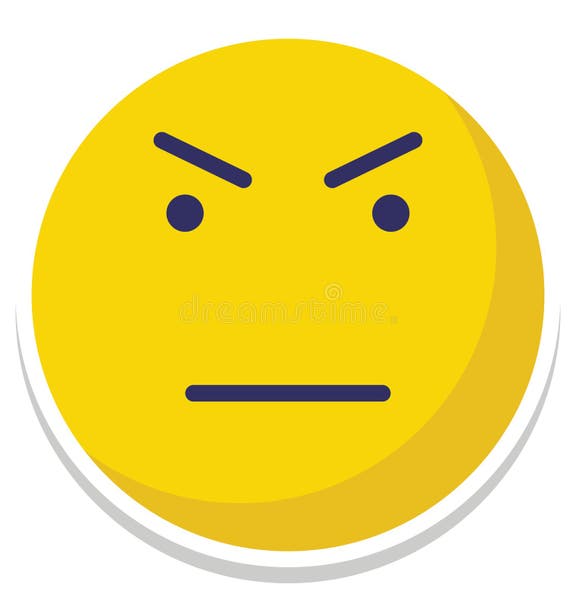 Stare Emoticon, Emoticons Vector Isolated Icon Which Can Easily Modify ...