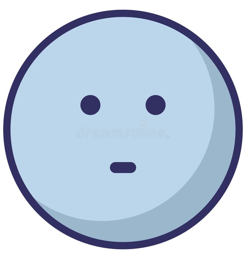 Stare Emoticon, Emoticons Vector Isolated Icon Which Can Easily Modify ...