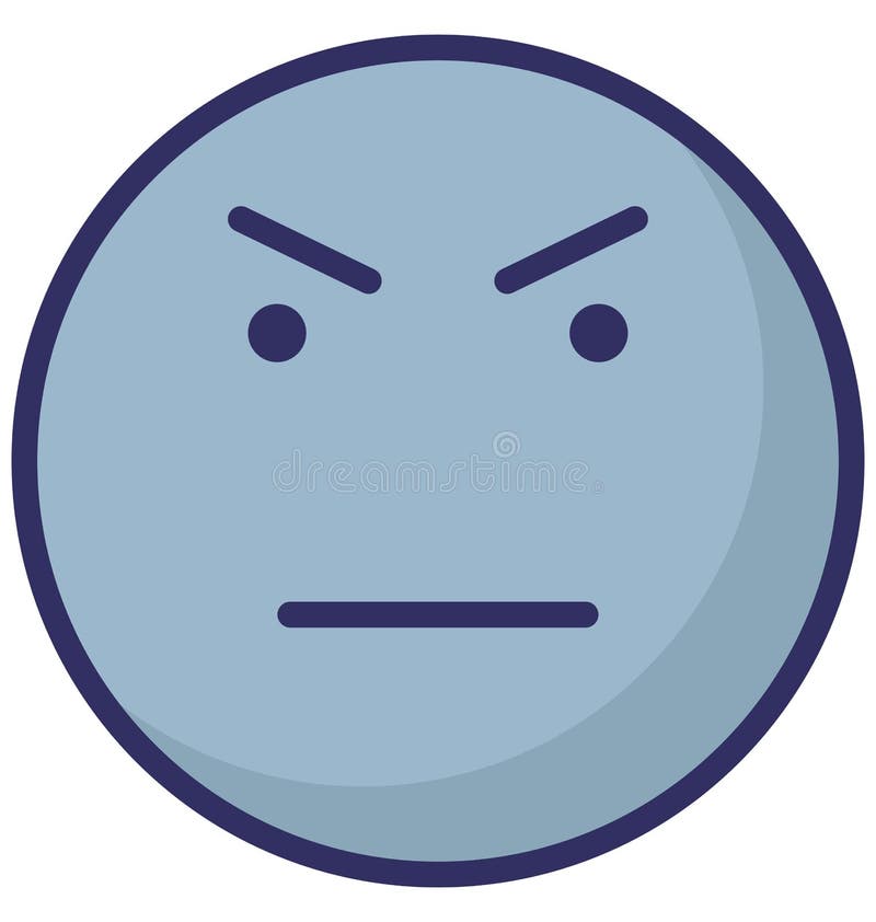 Stare Emoticon, Emoticons Vector Isolated Icon Which Can Easily Modify ...