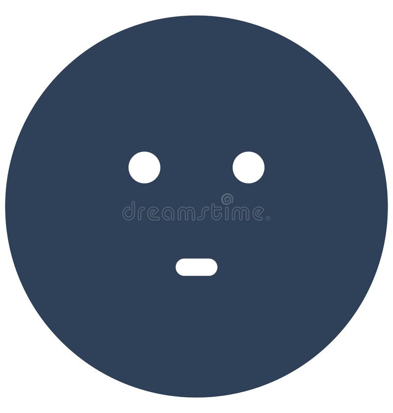 Stare Emoticon, Emoticons Vector Isolated Icon Which Can Easily Modify ...