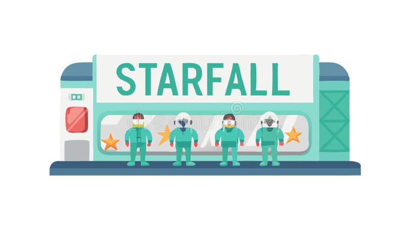 Starfall Headquarters, Space Research, Future Innovation, Vector Design ...