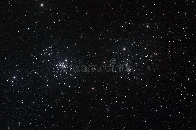 Star Field with the Double Cluster Stock Photo - Image of cadwell ... Star Field with the Double Cluster Stock Photo - Image of cadwell ...