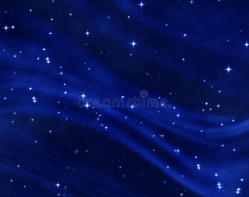Starfield in Starry Night Sky Stock Illustration - Illustration of ...