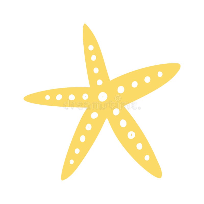 Starfish Boho Beach Design Element Stock Vector - Illustration of ...
