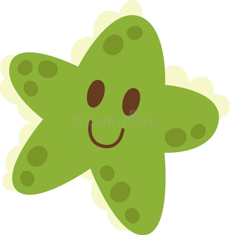 Starfish Character Hand Drawn Stock Vector - Illustration of aquarium ...