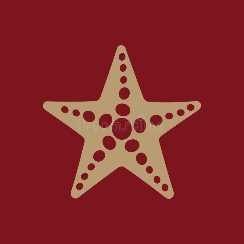 The Starfish Icon. Ocean Symbol Stock Vector - Illustration of element ...