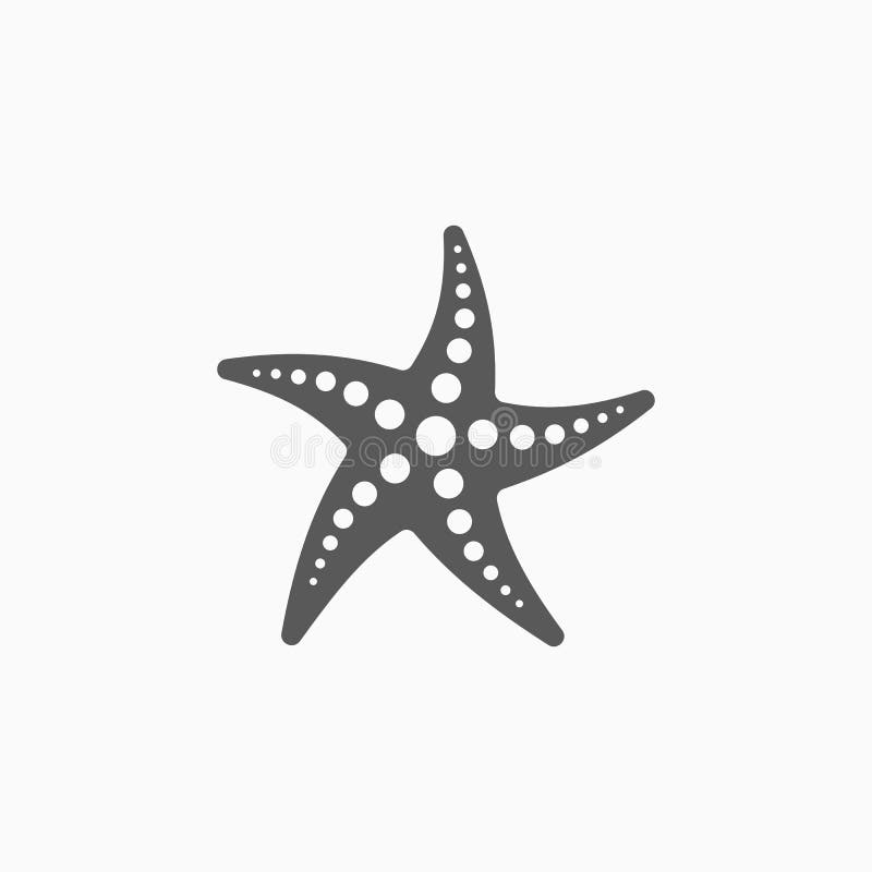 Starfish Icon, Star, Shell, Marine, Animal Stock Vector - Illustration ...