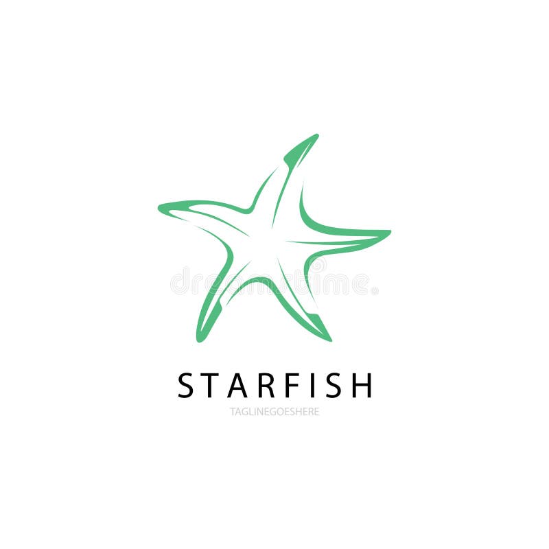 Starfish Illustration Icon Logo Vector Stock Vector - Illustration of ...