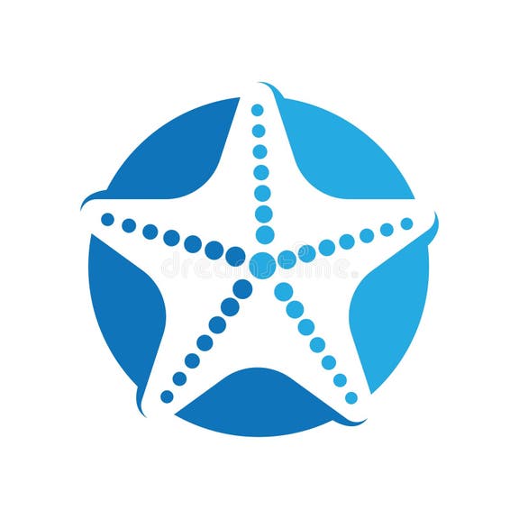 Starfish Logo Icon, Vector Illustration Template Stock Illustration ...
