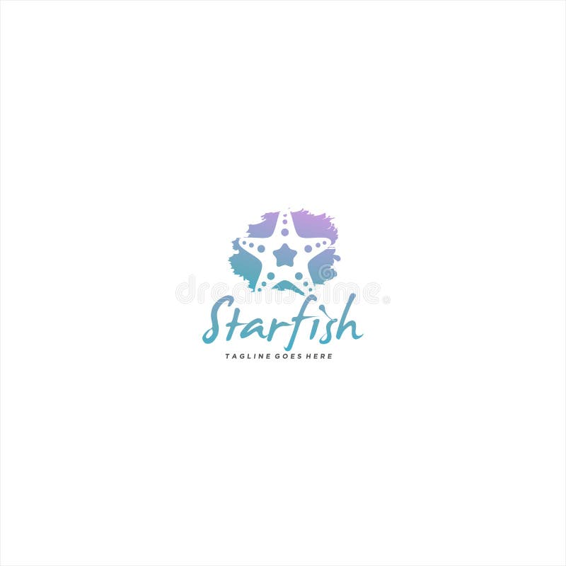 Starfish Logo Template Design Colorful Stock Vector - Illustration of ...