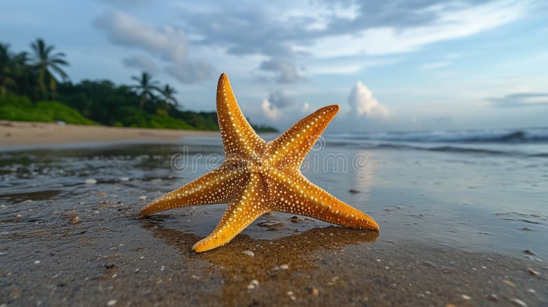 Starfish Panama Sandy Beach Stock Photo - Image of sunny, leisure ...