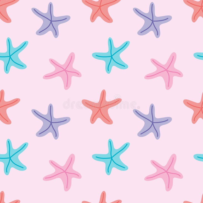 Starfish pattern stock illustration. Illustration of ocean - 41056624