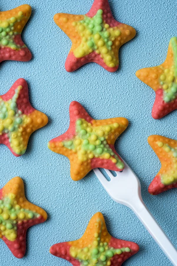 Star shaped candies stock photo. Image of star, gummy - 7310670