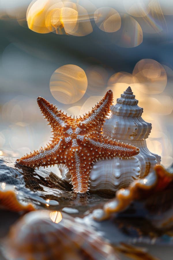 A Starfish Sitting on Top of a Pile of Shells. Great for Beach-themed ...