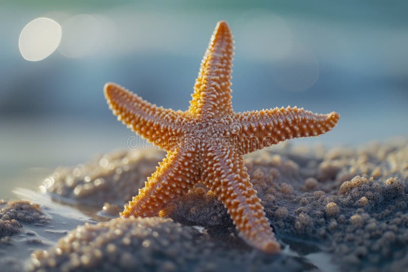 A Starfish Sitting on Top of a Sandy Beach. Perfect for Beach-themed ...