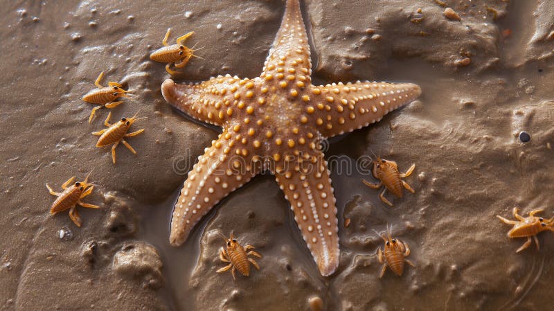 Starfish Theme at the Beach Stock Photo - Image of background, shore ...
