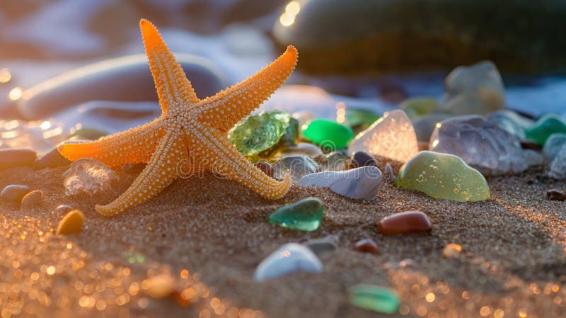 Starfish Theme at the Beach Stock Photo - Image of tropical, beautiful ...