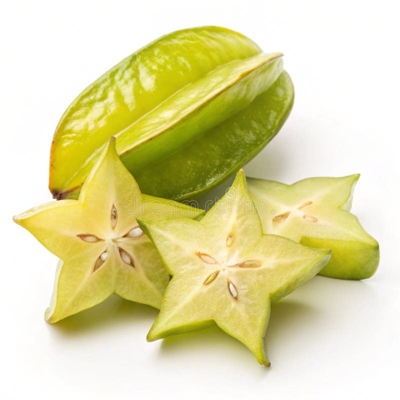 Starfruit Isolated on Transparent Background Stock Illustration ...